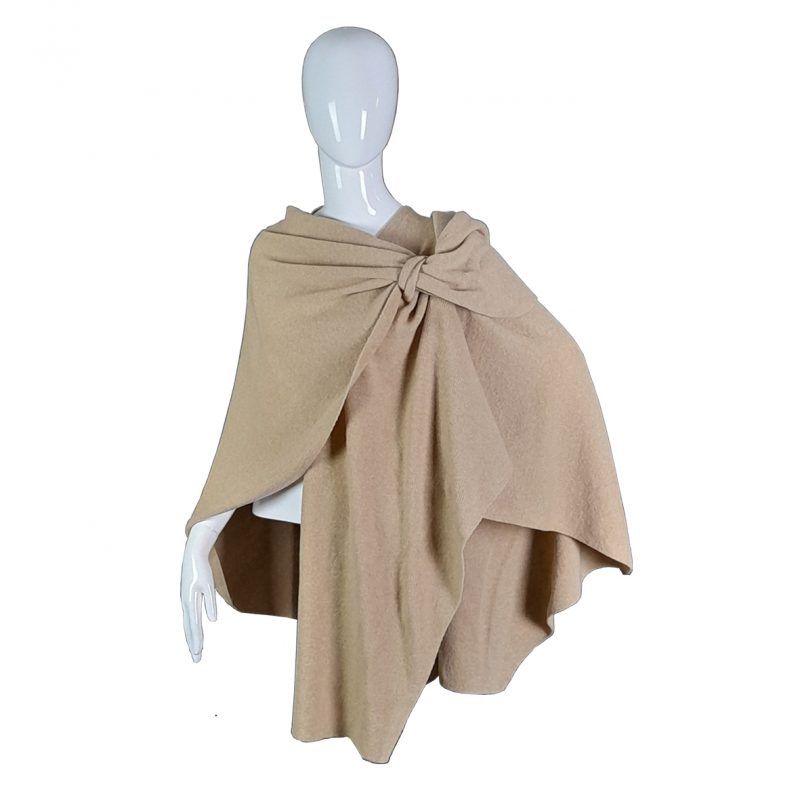 Draped Shawl – Camel – Irish Scarf Store